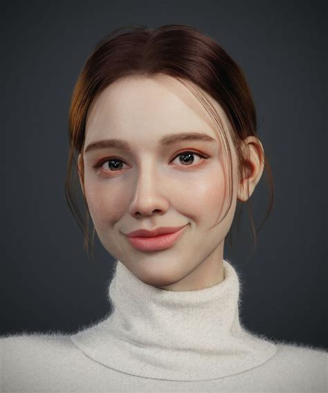 Artstation 3d Character Model Lovely Girl Character Modeling