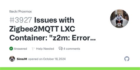 Issues With Zigbee2mqtt Lxc Container Z2m Error While Starting