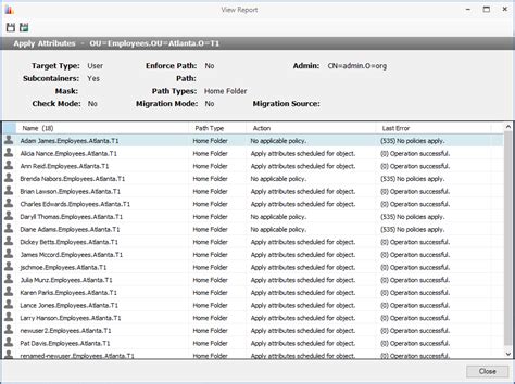 Reports Tab Micro Focus Storage Manager 53 For Edirectory