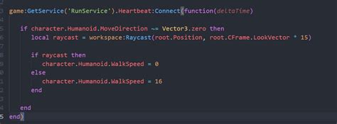 make the player s movedirection 0 when walking into a wall scripting