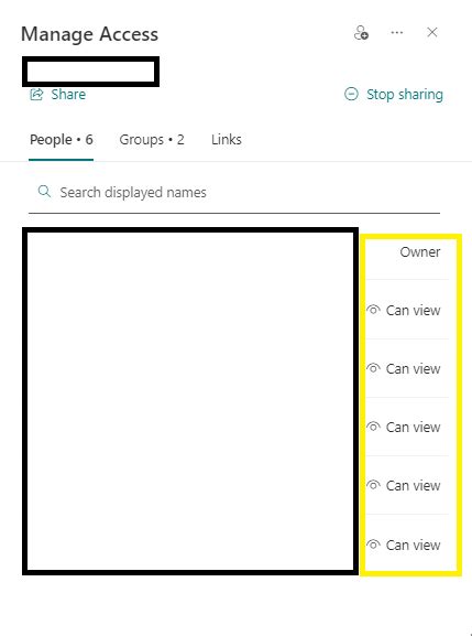 Sharepoint Site Pages Manage Access Can View Option Microsoft