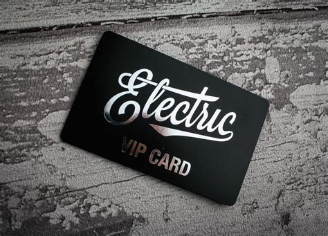 Silver Foil Vip Plastic Card Printing Electric Nightclub