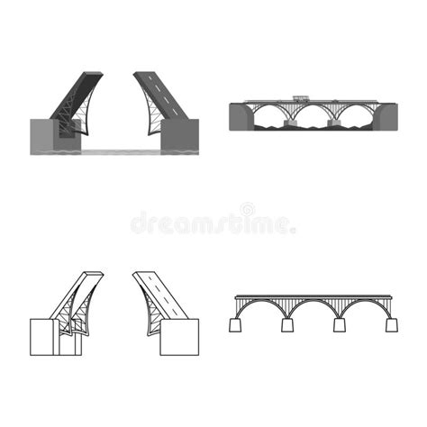 Vector Design Of Connection And Design Logo Set Of Connection And Side Vector Icon For Stock
