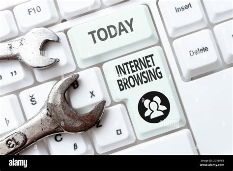 Conceptual Display Internet Browsing Business Concept Act Of Looking Through A Set Of