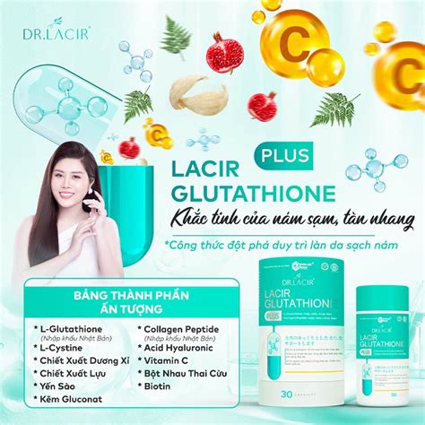Viên Uống Trắng Da Lacir Glutathione Plus Dr Lacir Kho Sỉ Mỹ Phẩm Ann
