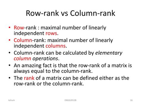 PPT ENGG B Lecture Rank And Matrix Multiplication PowerPoint Presentation ID