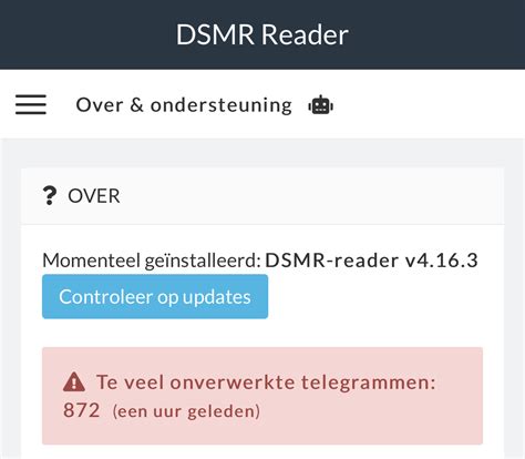 Onverwerkte Telegrammen Na Upgrade Issue Dsmrreader Dsmr Reader GitHub