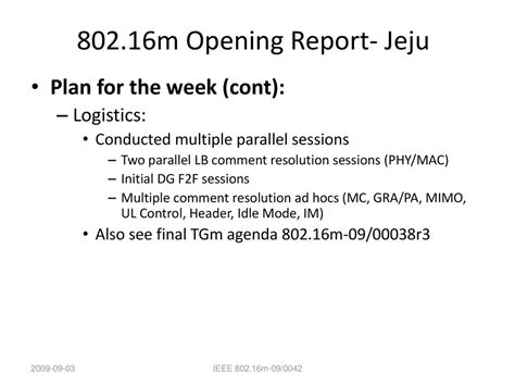 Sept 3 2009 Jeju Island Korea Session 63 Ppt Download