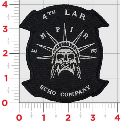 4th Light Armored Reconnaissance Echo Company Patch Devil Dog Depot