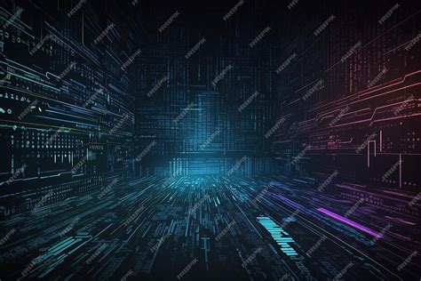 Premium Photo Binary Code Background Digital Abstract Technology Background Cyber Abstract