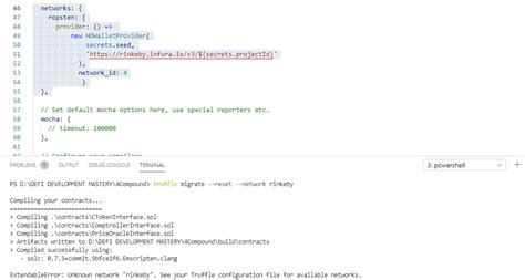 Extendableerror Unknown Network Rinkeby See Your Truffle Configuration File For Available