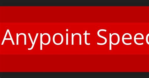 Racer Api Anypoint Speedway