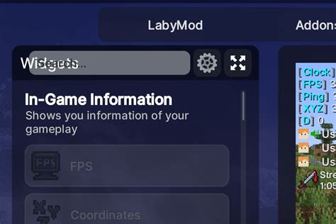 Widget Editor Text LabyMod Idea