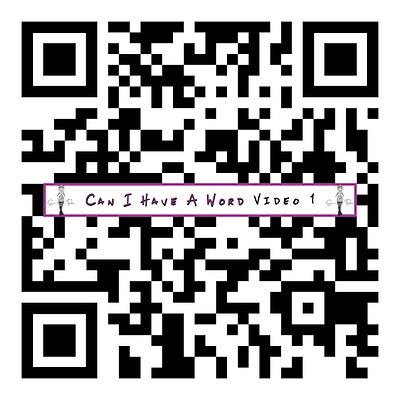 Can I Have A Word QR Codes Sue Tonks