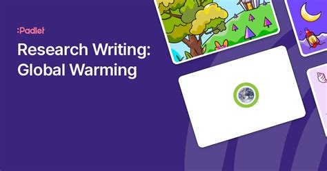 Research Writing Global Warming