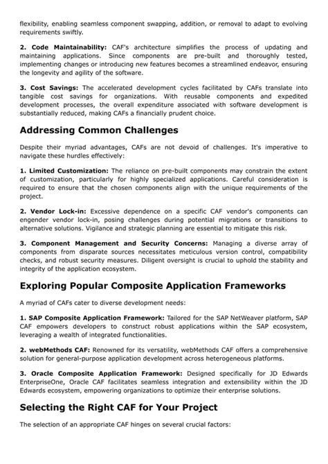 Maximizing Development Efficiency With Composite Application Framework Pdf