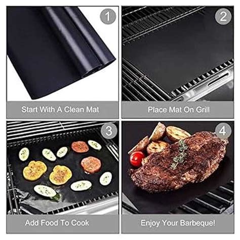 Non Stick Bbq Grill Mat Reusable And Heat Resistant Bhmart