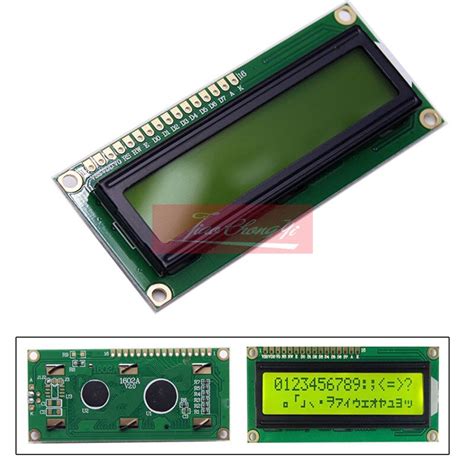 Lcd1602 Hd44780 Character Lcd Display Yellow Black Vicedeal