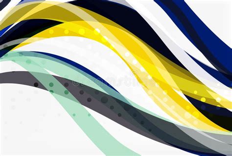 Vector Geometric Flowing Lines Abstract Background Stock Vector Illustration Of Gradient