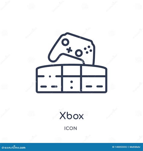 Linear Xbox Icon From Entertainment And Arcade Outline Collection Thin Line Xbox Vector