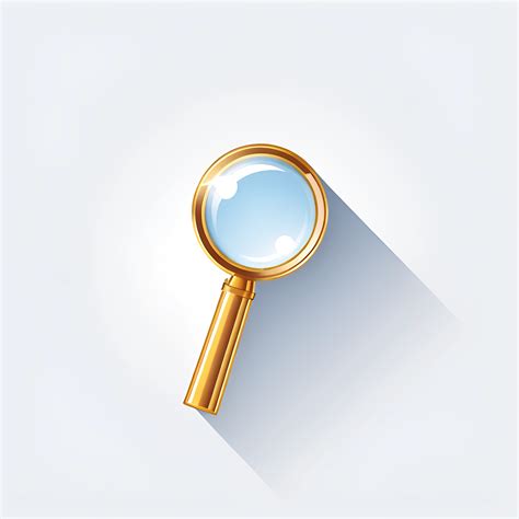 Golden Magnifying Glass Icon Free Download Ai Scribbles
