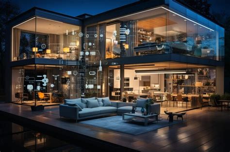 Premium Ai Image Smart Home With Automated Systems Control Generative Ai