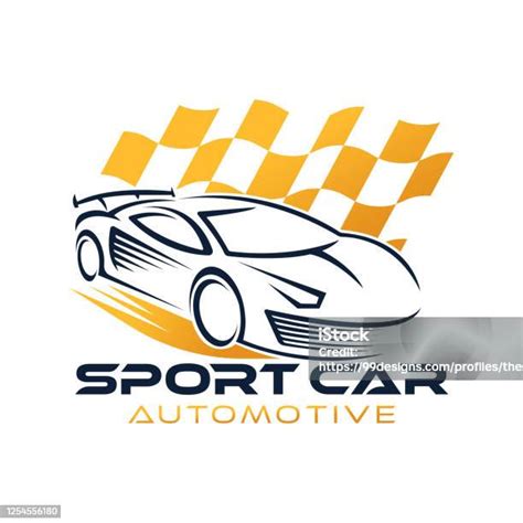 자동 자동차 로고 아이콘 벡터 일러스트레이션 템플릿입니다 모던 스포츠 카 벡터 로고 아이콘 실루엣 디자인 자동차 수리 딜러 차고