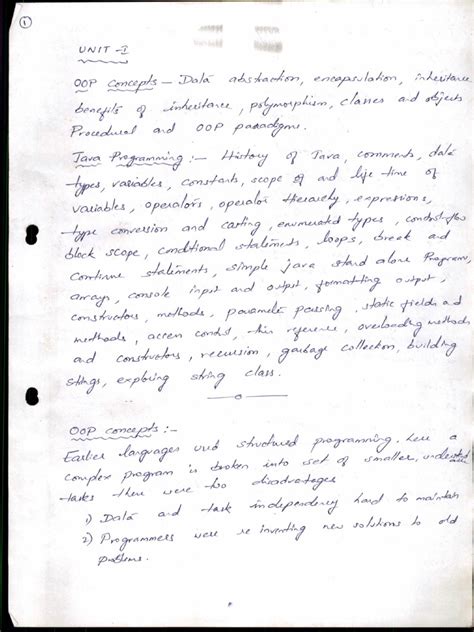 Java Lecture Notes Scanned Pdf