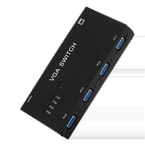 Vga Switch 4 Input In 1 Output Kvm Switch Plug And Play Support Vga