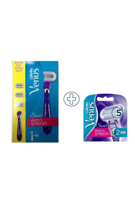 Gillette Venus Swirl Extra Smooth Yedekli Tıraş Makinesi ve Swirl Extra Smooth li Yedek