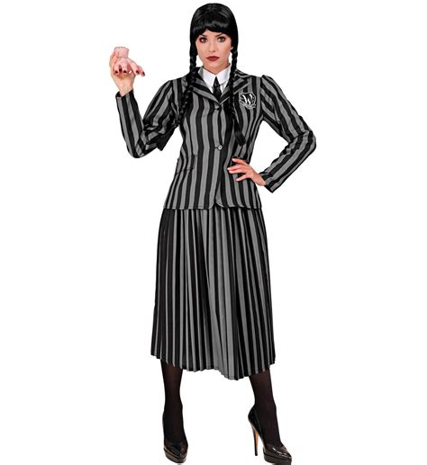Womens Gothic Schoolgirl Costume Dark Academy Uniform Outfit