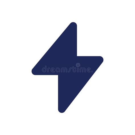 Lightning Bolt Black Glyph Ui Icon Stock Illustration Illustration Of Internet Logo 256667667