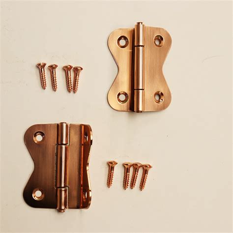 Kennedy Hardware Hinges Large Copper Offset Hoosier Butterfly Hinge