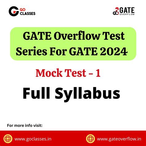gate overflow 📢📣 gate overflowtest series 2024🎯🚀 📝 mock facebook
