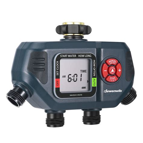 Free Shipping Dewenwils Water Timer 4 Zone Outdoor Garden Water Hose Sprinkler Timer