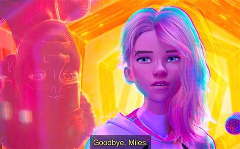 Why Is Gwen Saying Goodbye To Miles When She Thinks Hes All The Way