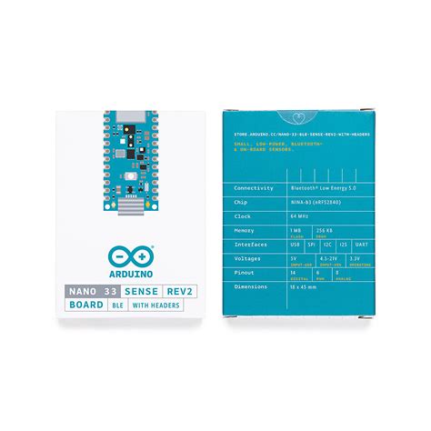 Official Arduino Nano BLE Sense Rev With Headers Eckstein Shop