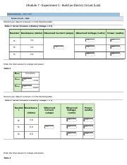 Module 7 Experiment Build An Electric Circuit Docx Module 7 Experiment 1 Build An Electric