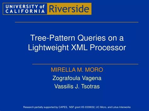 Ppt Tree Pattern Queries On A Lightweight Xml Processor Powerpoint Presentation Id9717240