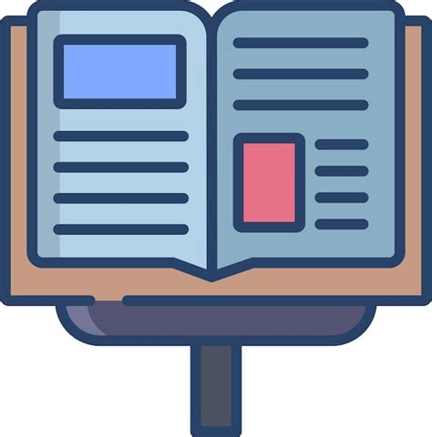 Premium Vector Guide Book Linear Color Illustration