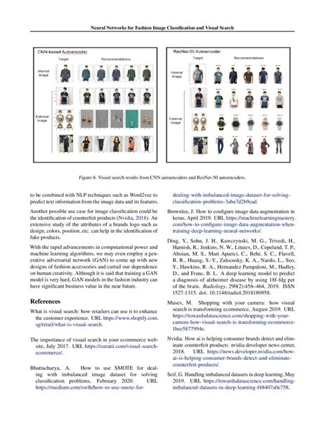 Neural Networks For Fashion Image Classification And Visual Search DeepAI