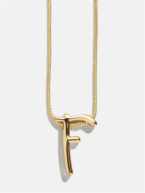 Classic Script Initial Necklace Classic Script Script Initial