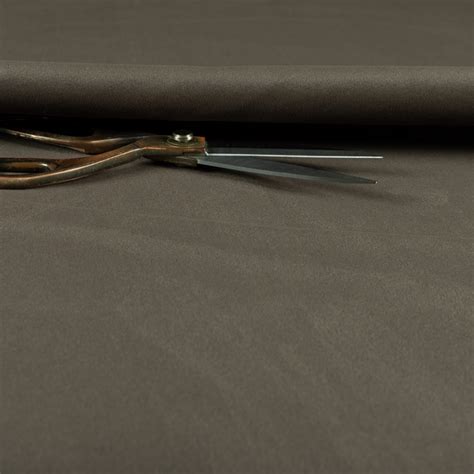 Peru Moleskin Plain Velvet Water Repellent Treated Material Brown Colo