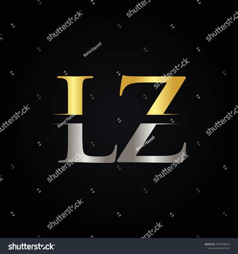 Initial Lz Letter Logo Design Vector Stock Vector Royalty Free