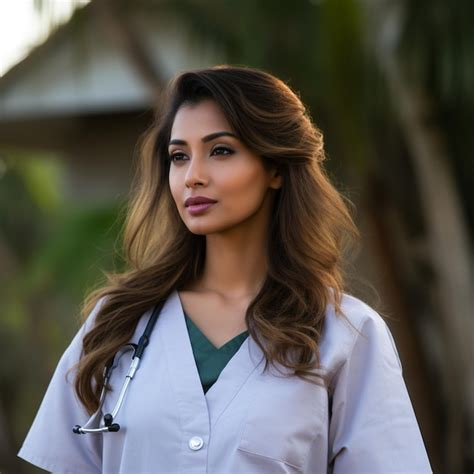 Premium Ai Image Woman Doctor