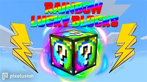 Rainbow Lucky Blocks By Pixelusion Chunk Minecraft Bedrock
