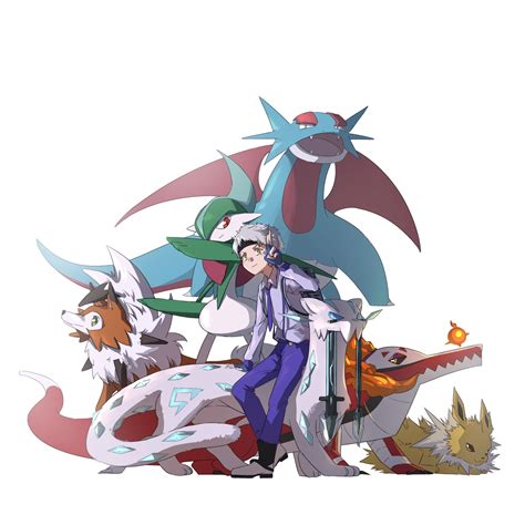 Robinlovesop Chien Pao Gallade Jolteon Lycanroc Lycanroc Dusk Salamence Skeledirge