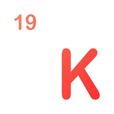 Potassium Free Education Icons
