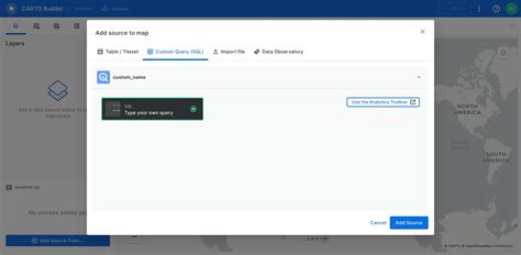 Running Queries From Builder Carto Documentation