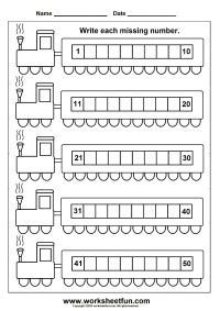 Numbers 1 50 Free Printable Worksheets Worksheetfun Page 2